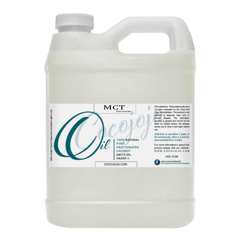 MCT coconut oil 100 pure face hair fractionated coconut oil 32 oz non ...