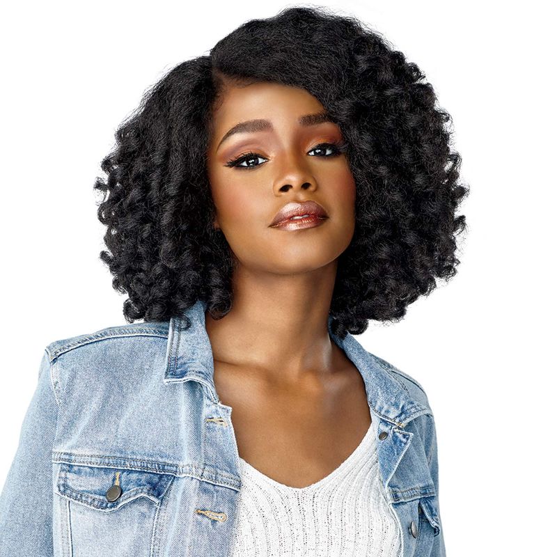 Sensationnel lace front wig - lace front edge role model curls kinks ...