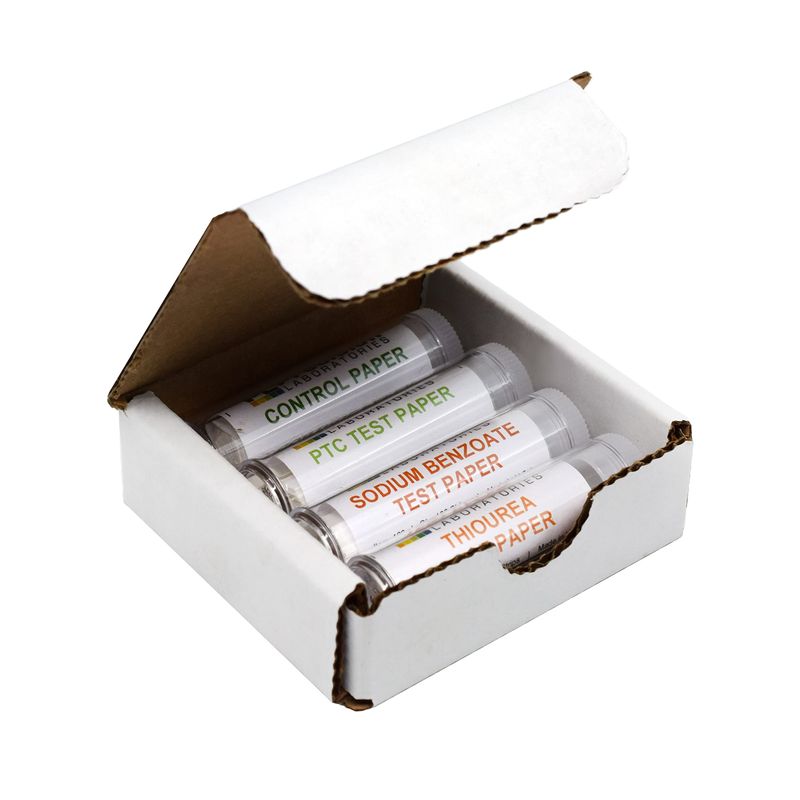 EISCO Super Taster Test Kit - PTC Paper Strips with Biodegradable Box ...