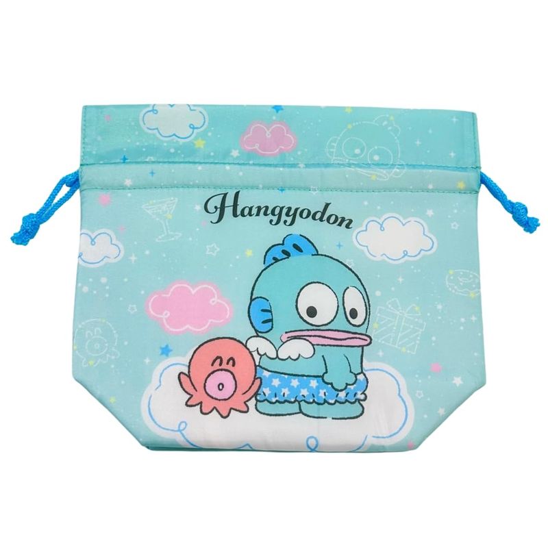 Hangyodon & Sayuri-chan Cold Retention Folding Drawstring Lunch Bag ...