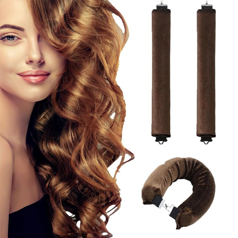 3PCS Heatless Curlers, Heatless Curlers Headband, Hair Curlers No Heat ...