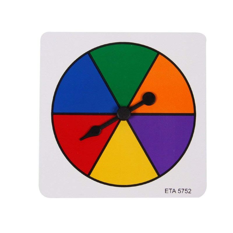 hand2mind Rainbow Color Spinners, Probability Spinner, Dry Erase ...