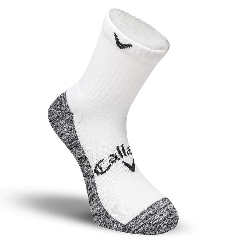 Callaway Men's MenÃ‚´s Optidri-mid Sports Socks, White, L/XL - EveryMarket