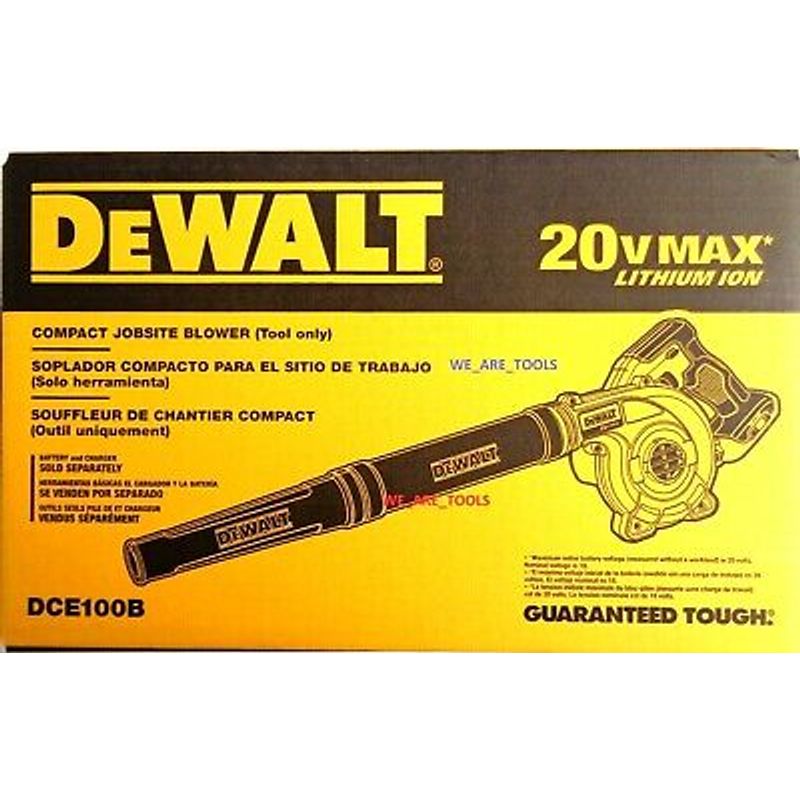 Boxed Dewalt DCE100B 20V Cordless Blower 20 Volt MAX Compact Jobsite ...