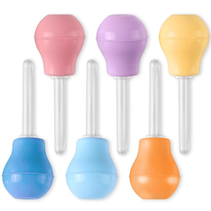 niCWhite 6pcs Colorful Eye Droppers for Kids, Jumbo Silicone Plastic ...