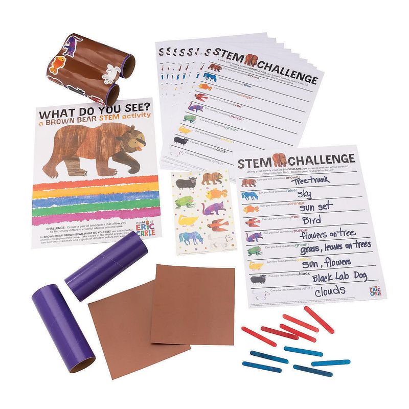 Fun Express STEM World of Eric Carle Brown Bear Binoculars Learning ...