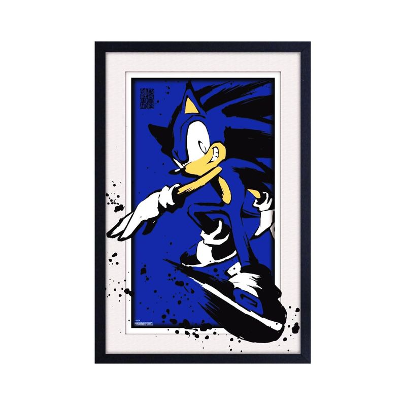 Pyramid America Sonic Poster Frame - Sonic The Hedgehog Poster Blue ...