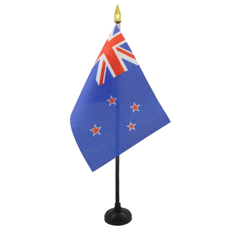 AZ FLAG - New Zealand Table Flag 4'' x 6'' - New Zeleander Mini Desk ...
