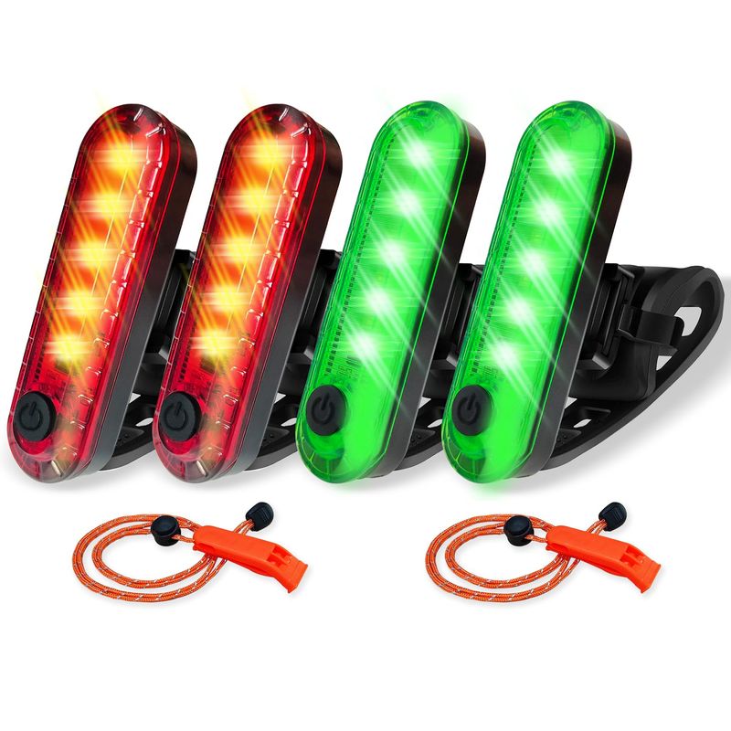 Amzonly LED Navigation Lights Kit for Boat Kayak, Stern Ligths Battery ...