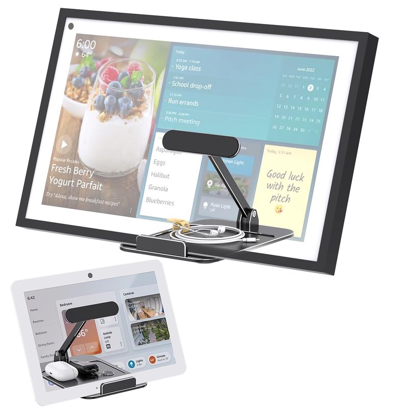Laivli Aluminum Echo Show 15 Stand, Tilt Stand for Echo Show 15, with ...