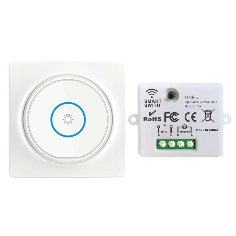 Tedeligo Wireless Light Switch, Mobile Self-Generating Wireless Switch ...