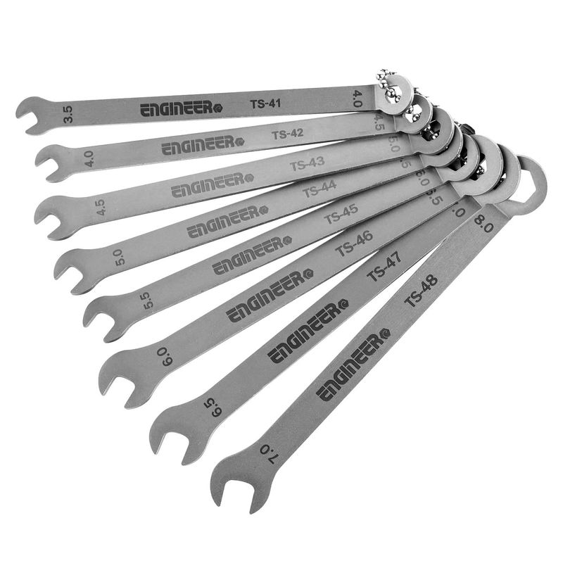 ENGINEER 8-in-1 Super Slim/Thin Spanner Set (Low Profile,only 1.5mm ...
