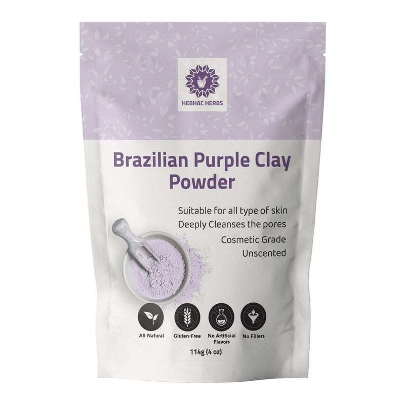 Hebhac Herbs Brazilian Purple Clay Powder | Facial Cleansing mask ...