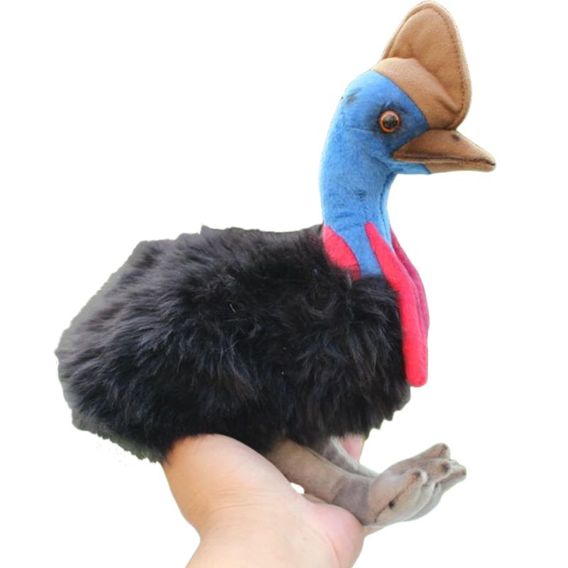 POPOTATO Realistic Cassowary Plush - 8.66'' Emu Stuffed Animal - Plushy ...