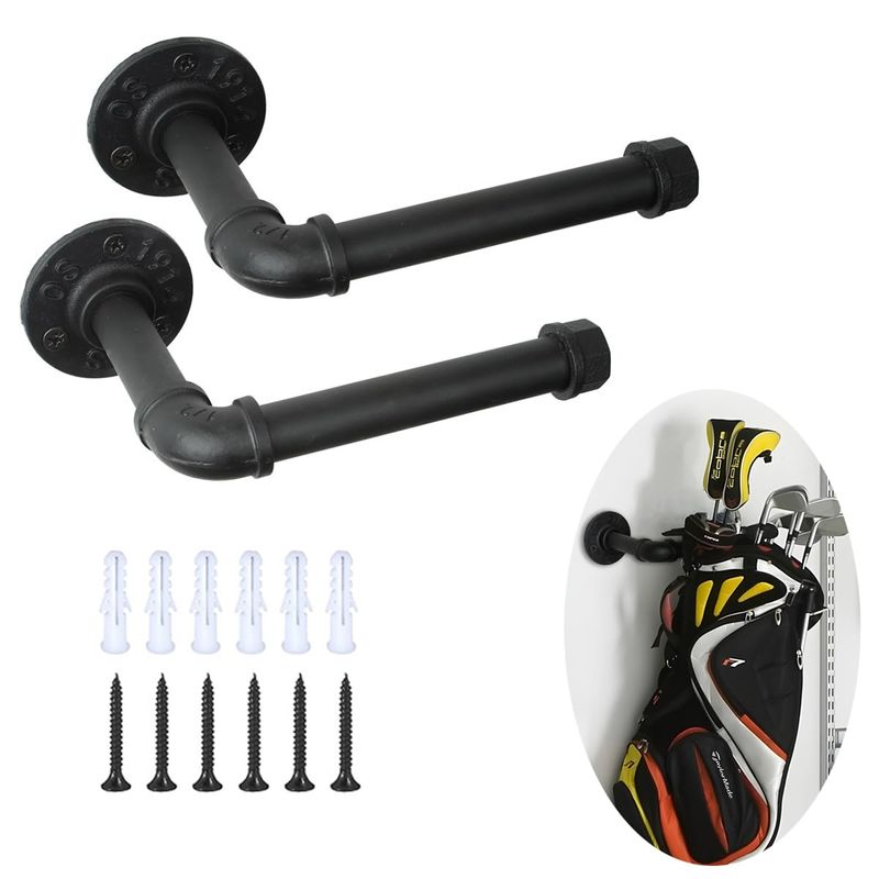 BiJun Golf Bag Storage Rack, Golf Club Storage Rack for Garage Wall ...