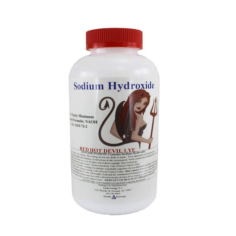 24 lb Red Hot Devil Lye Sodium Hydroxide Meets Food Chemical Codex High ...