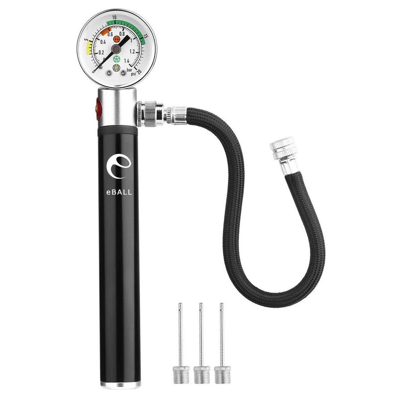 Ball Pump with Pressure Gauge, eBall Sports Ball Air Pump with ...