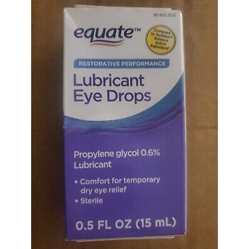 Equate Lubricant Eye Drops: Restorative Performance 04/2027 - EveryMarket