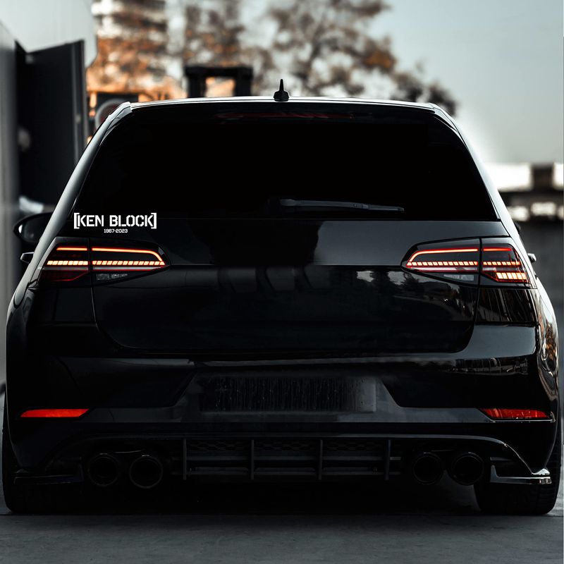 Ken Block Rip Car Sticker (20 cm x 5 cm, White) - Online Marketplace ...