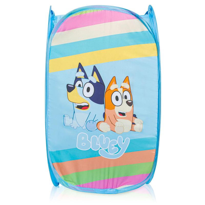 Bluey Pop Up Hamper - Bluey and Bingo Mesh Laundry Basket/Bag with ...
