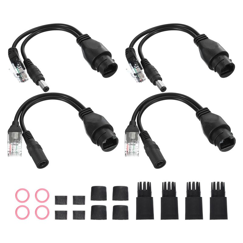 PATIKIL 12V POE Injectors and POE Splitter Kits, 2 Pair Ethernet ...