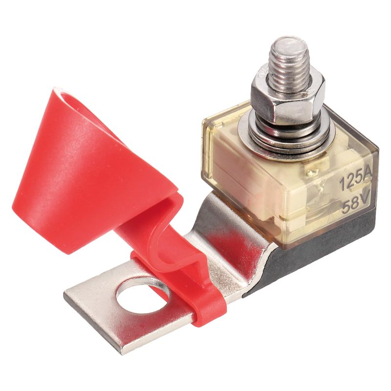 sourcing map Terminal Fuse, 125A Terminal Block Fuse, 58V DC Marine ...