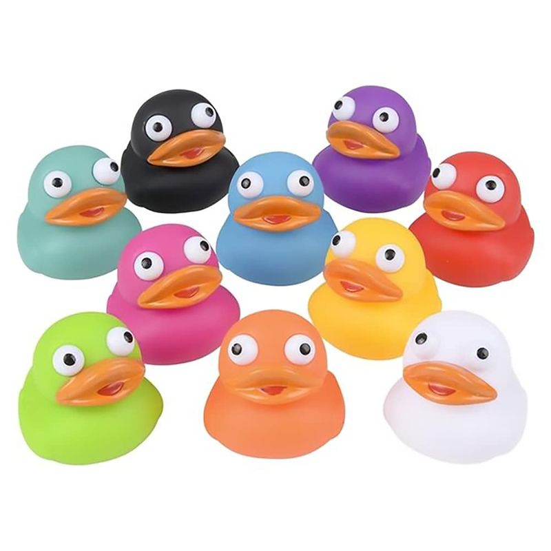 The Dreidel Company Rubber Duck Eye Poppers, Squeeze to Quack, Toy ...