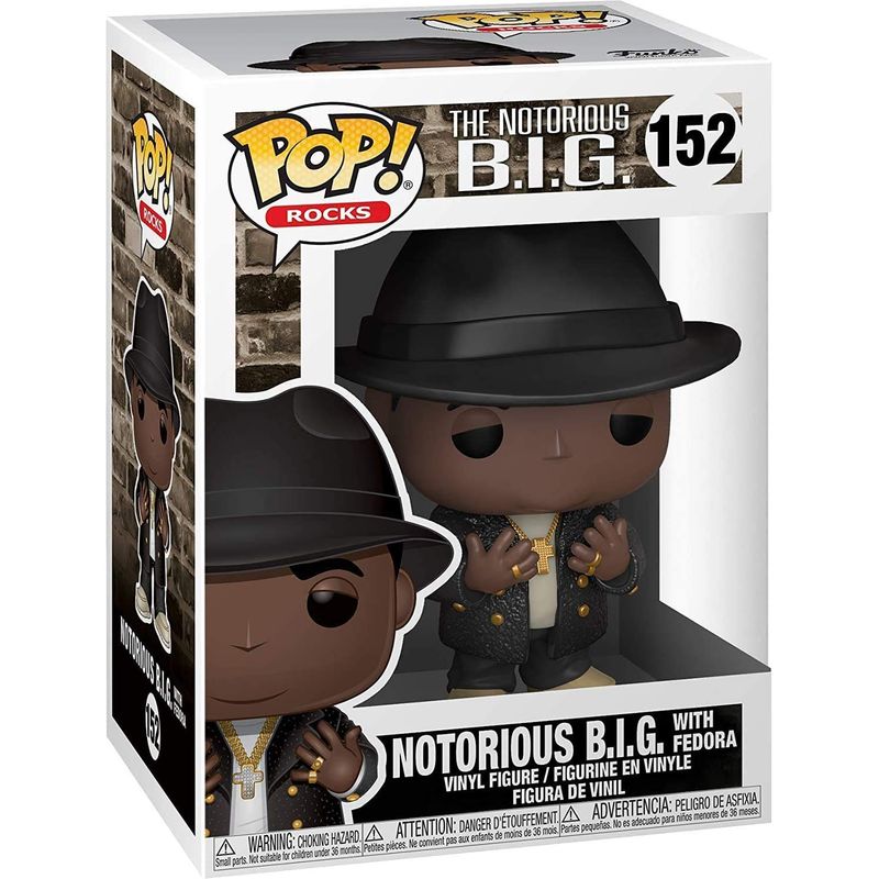 Funko Pop! Rocks: Biggie - Notorious B.I.G with Fedora Bundle with 1 PopShield Pop Box Protector ...