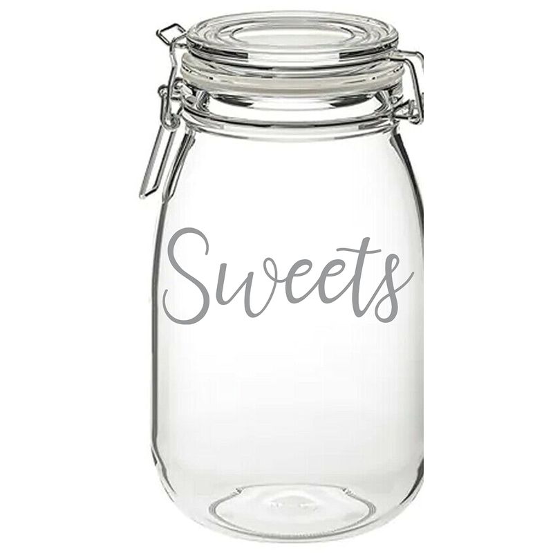 Sweets - Vinyl Sticker Decal Transfer Label for Jars, Containers ...