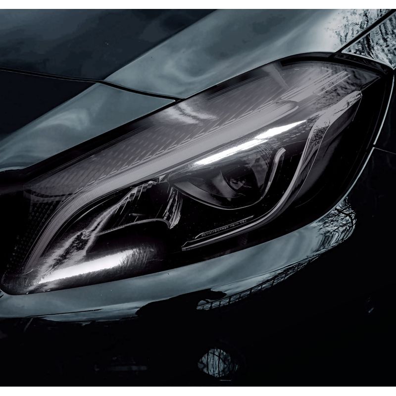 VViViD Smoke Black Adhesive Headlight Wrap Tinting Vinyl 16 Inch x 48 ...