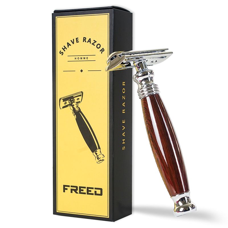 FREED Double Edge Razor,single blade razor,aluminum alloy handle in an ...