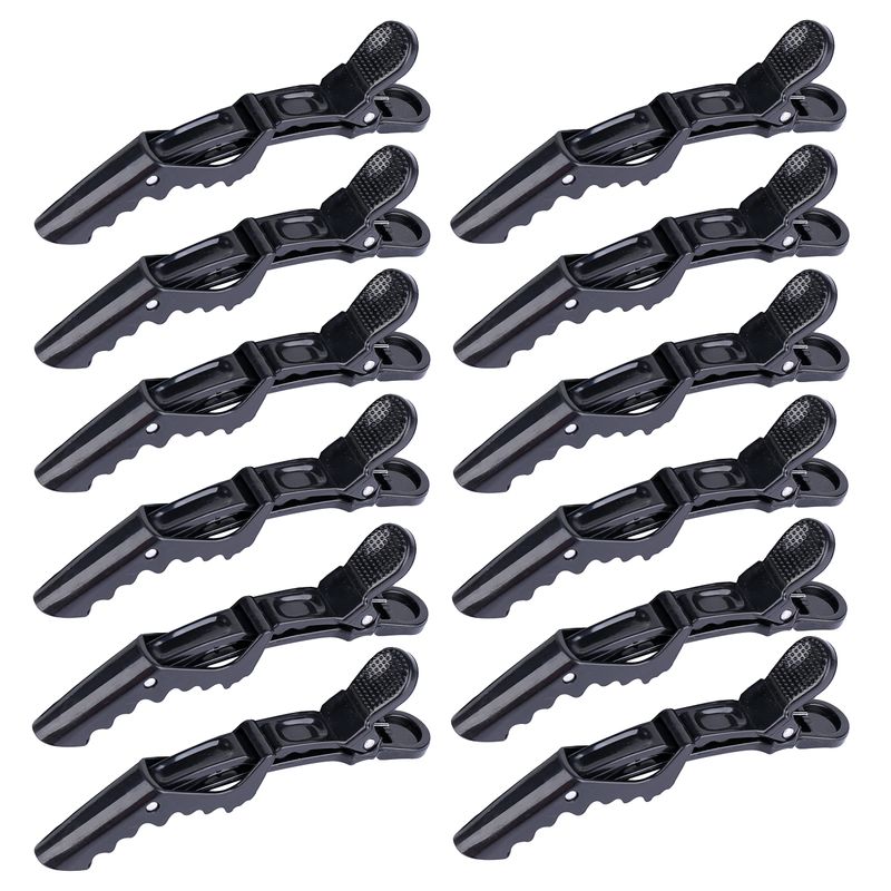 HH&LL 12pcs Hair clips for Styling – Wide Teeth & Double-Hinged Design ...