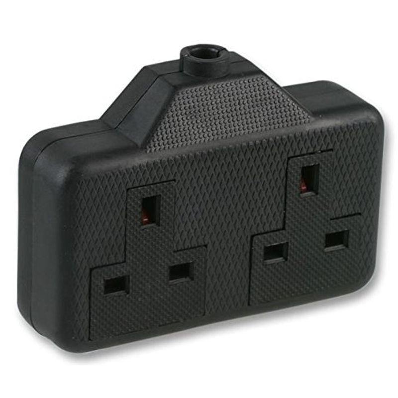 PRO ELEC PELB1581 Rubberised 2-Way Trailing Socket 13A Black - Online ...