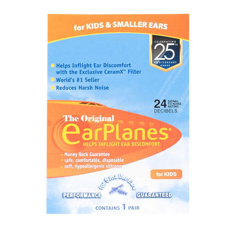EarPlanes Original Earplugs for Children/Smaller Ears, Pressure ...