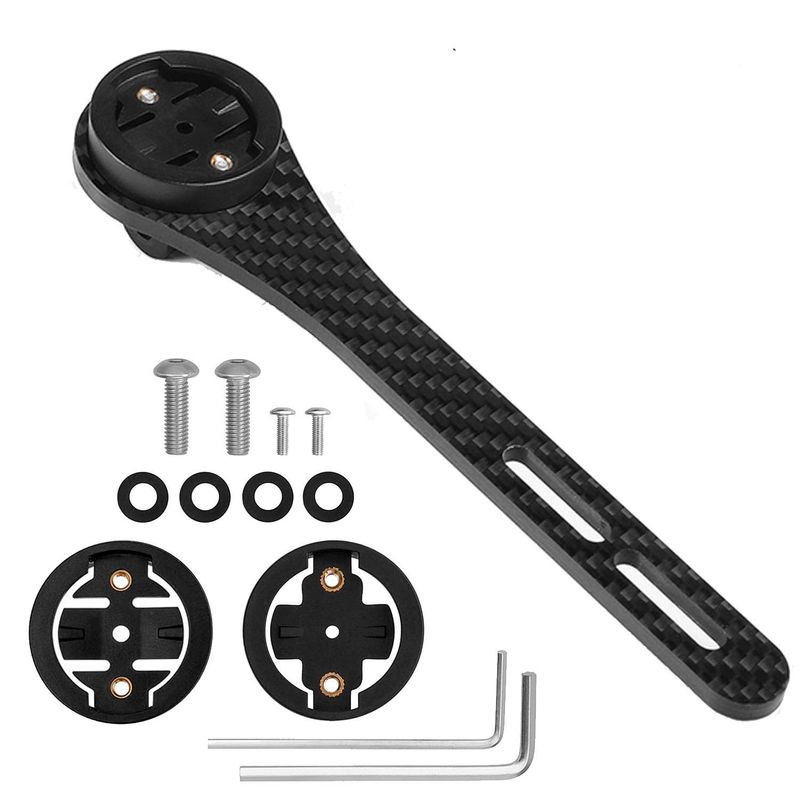 Gasea Out Front Computer Mount, Multifunctional Carbon Fiber Bike Mount ...