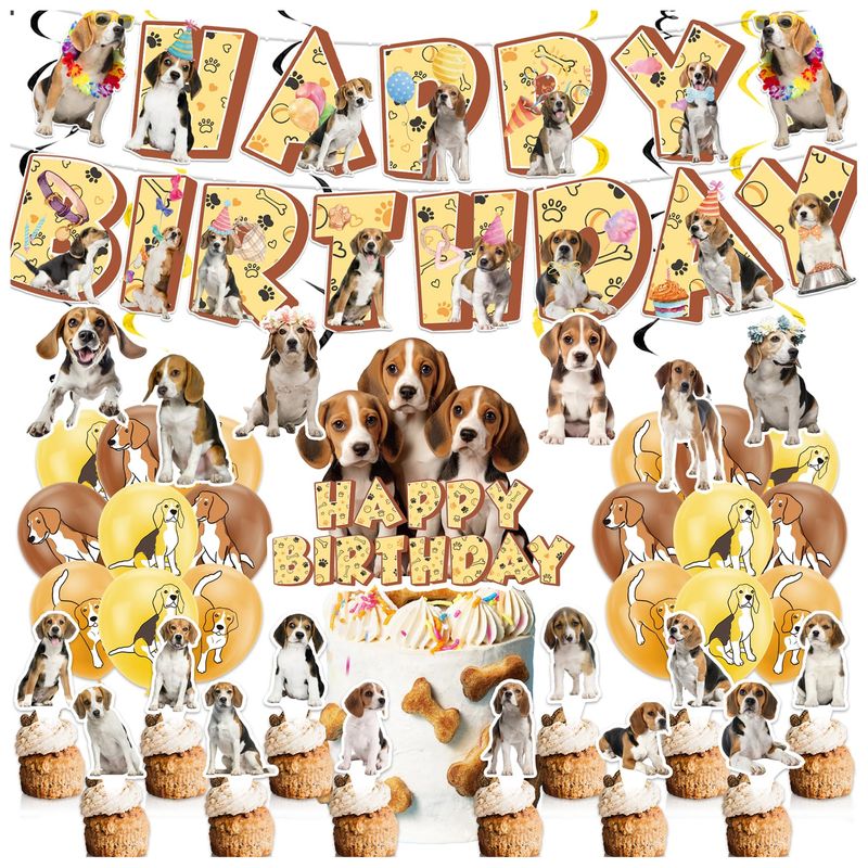 Beagle Theme Party Supplies Beagle Birthday Party Decorations Includes ...