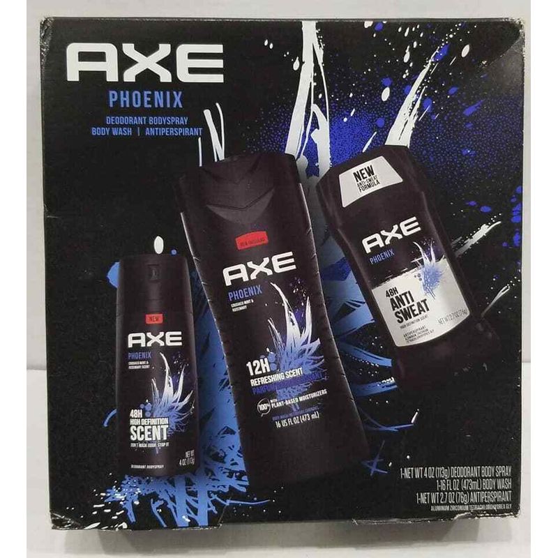 Axe Phoenix Body Wash Antiperspirant & Deodorant Body Spray Gift Pack ...