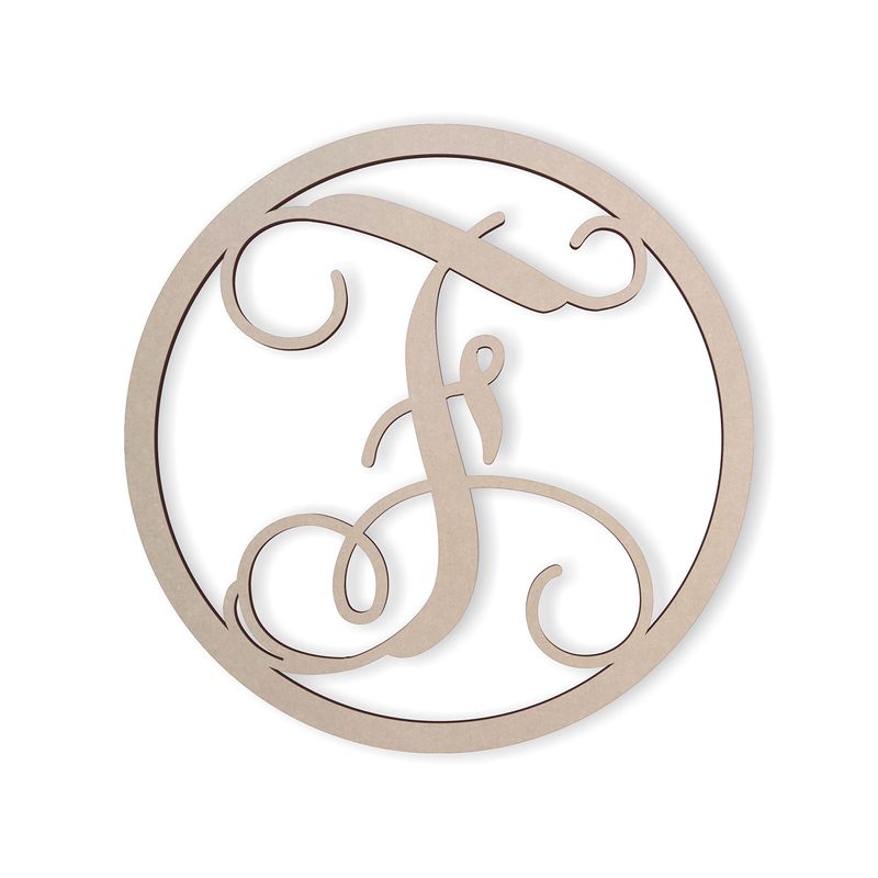 Wooden Letters by Jess and Jessica Cursive Wood Letter for Wall Decor ...