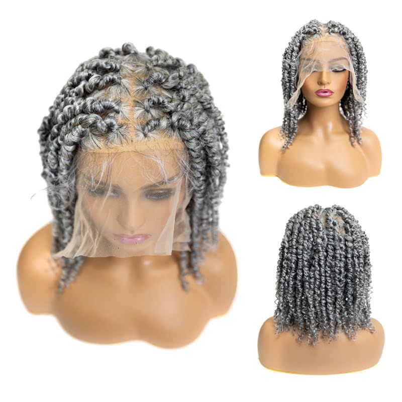 PIB 12'' Single Full Lace Wig Spring Twist Square Parted Knotless ...
