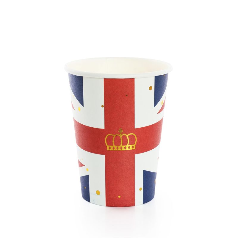 Union Jack Cups - Pack of 50 Paper Cups with Union Jack Flag - Perfect ...