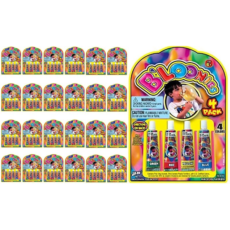 JA-RU B'loonies Plastic Balloons Variety 4 (96 Tubes in 24 Packs ...