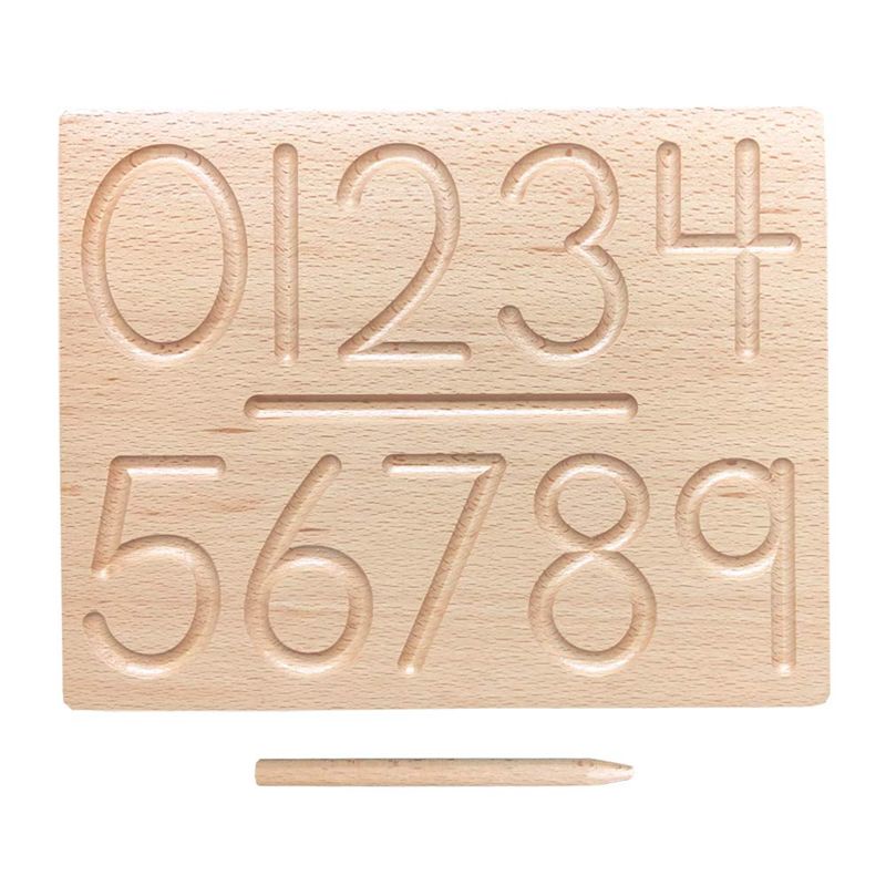 Mfumyy Montessori Alphabet Number Tracing Boards Double Sided Wooden ...