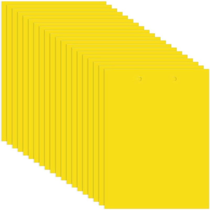 50 Pieces Insect Trap Adhesive Sheet, 5.9 x 7.9 inches (15 x 20 cm ...