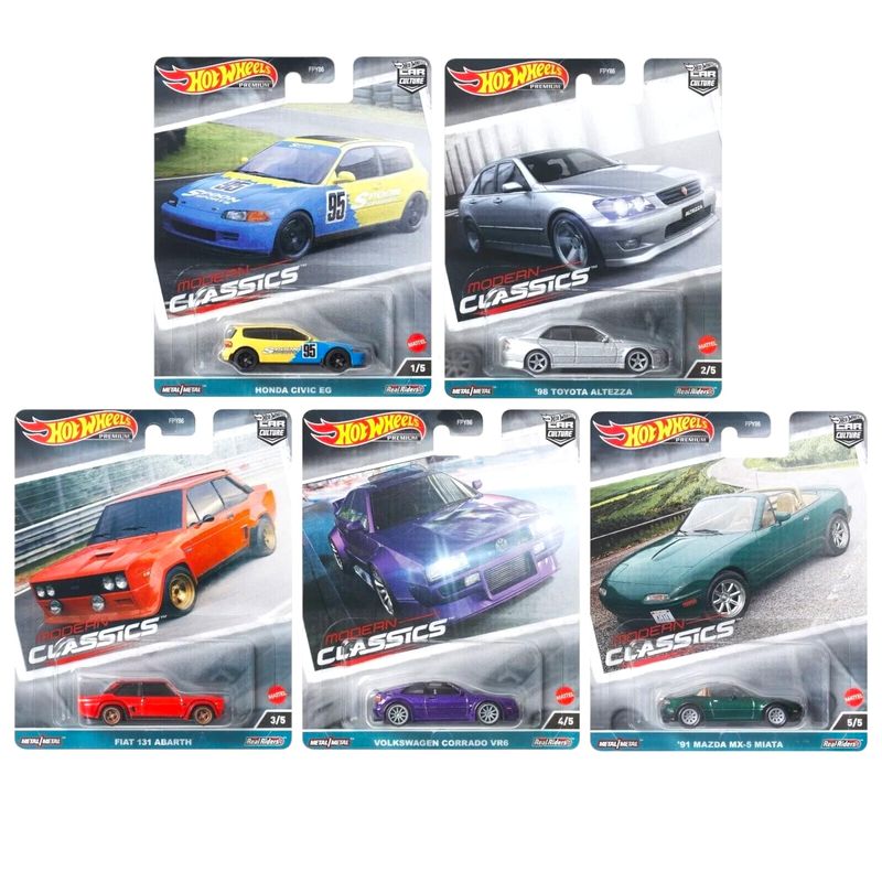 Hot Wheels Car Culture 2023 Modern Classics Complete Set of 5 Diecast ...