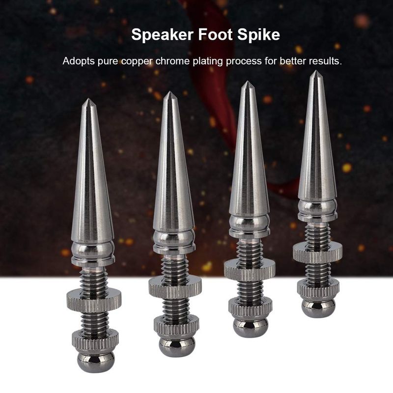 4 Pairs Speaker Spikes Speaker Isolation Feet M8 Speaker Spikes 3.0 * 0 ...