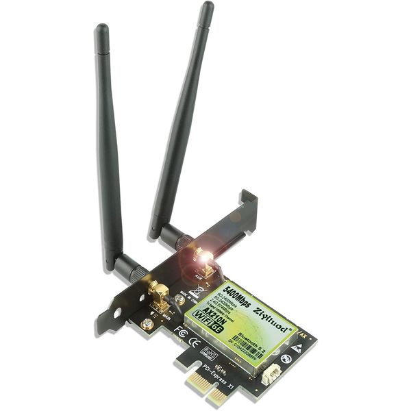 WiFi Card 5400Mbps 6E WiFi Bluetooth 5.3 PCIe Network Card, Intel WiFi ...
