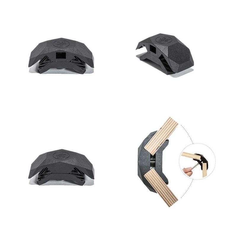 PlayWood Assembly System. 2 Pack of 4 Connector 105° color Black. Wood ...