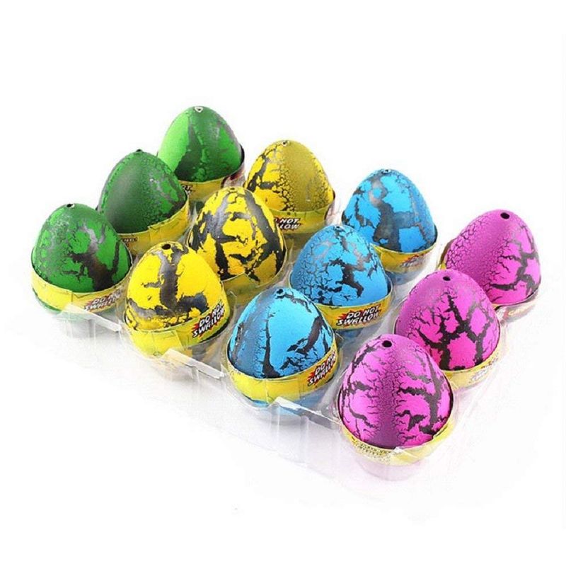 XICHEN® 12 x Dinosaur Egg Cute Magic Growing Dinosaur Egg Add Water ...
