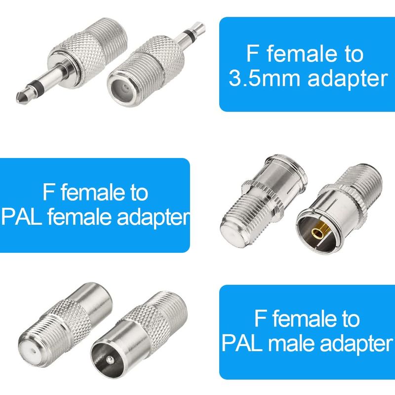 FM Radio Antenna, Indoor FM Telescopic Antenna 75 Ohm F Type Male Plug ...