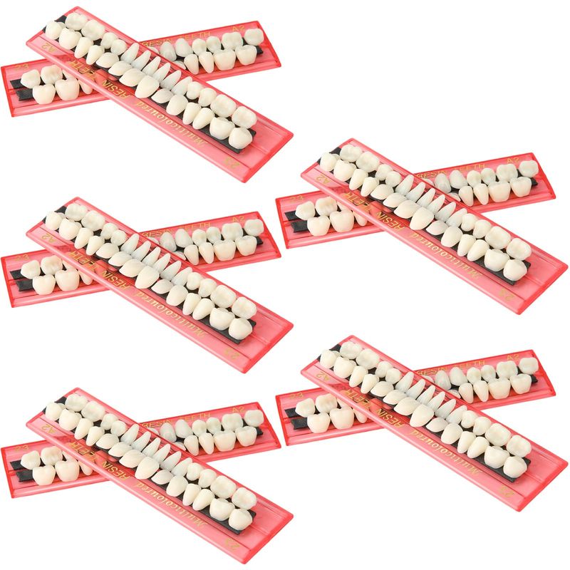 Nuanchu 280 Pcs False Teeth Acrylic Resin Denture Replacement Fake ...